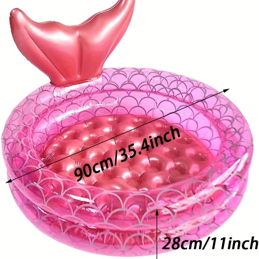 Inflatable Kids Pool - Portable Foldable Swimming Pool for Lawn, Beach ...