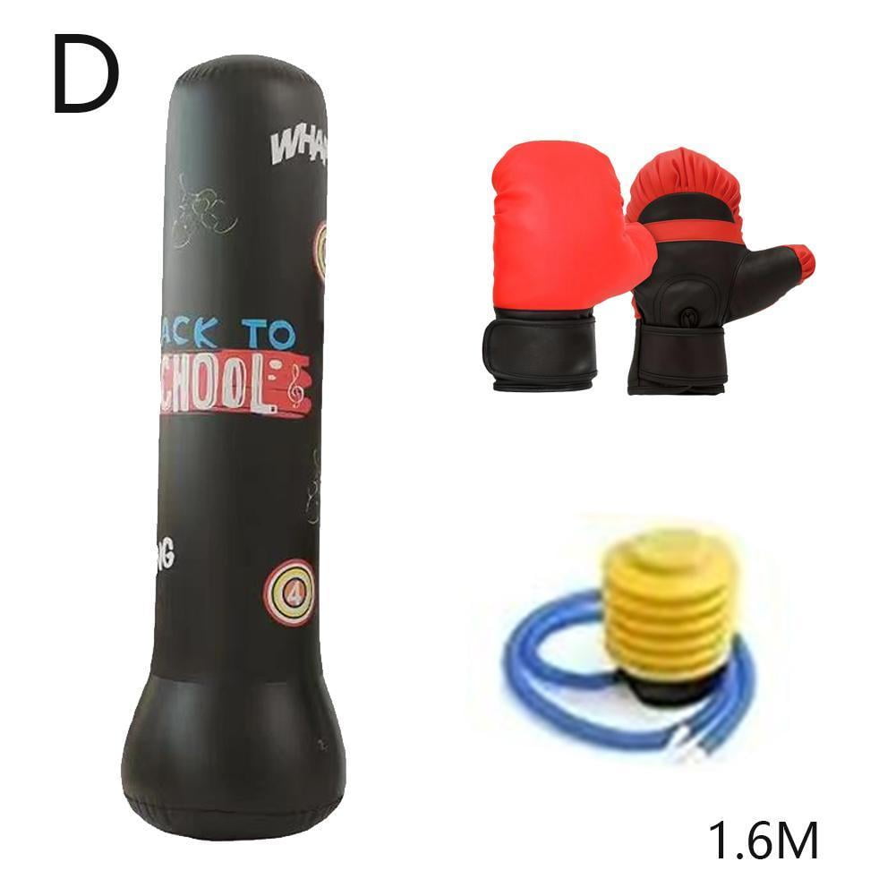 Inflatable Kids Punching Bag with Boxing Gloves,Heavy Boxing Bag Set ...