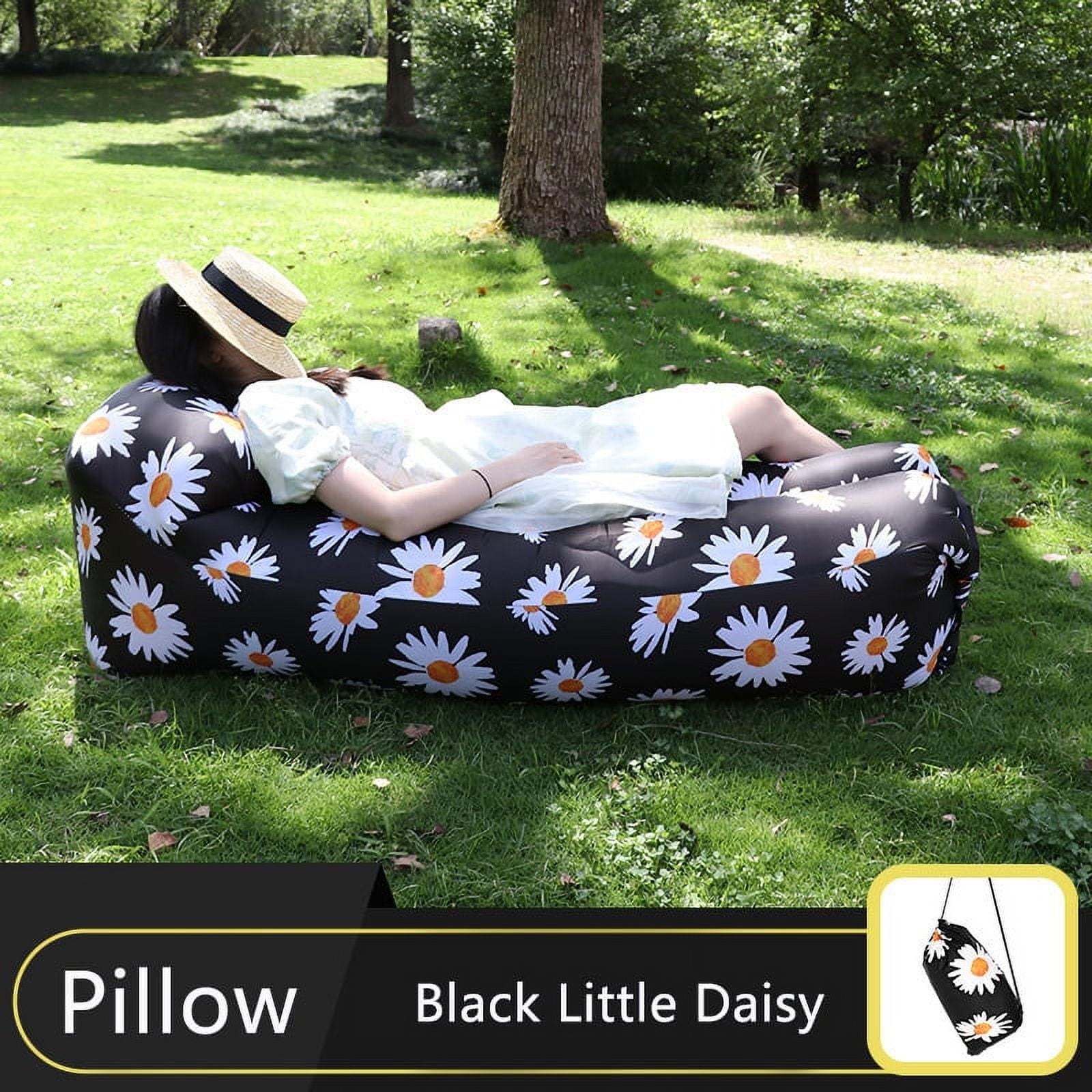 Inflatable Lounger Couch Air Lounger Lazy Sofa with Carry Bag,Hammock ...