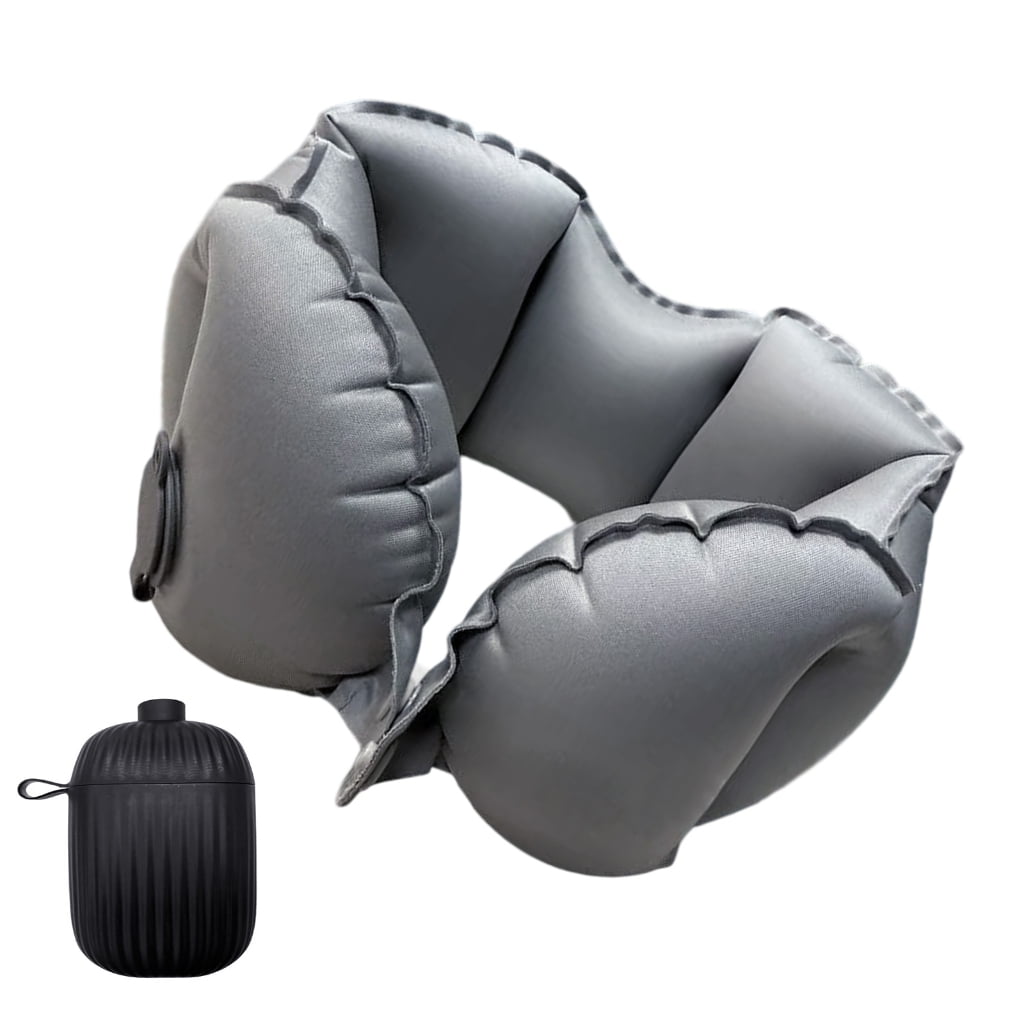 Inflatable Neck Pillow for Travel and Office Ergonomic Support Portable ...
