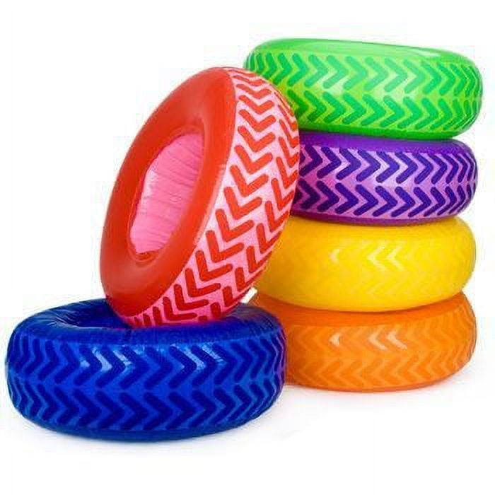 Inflatable Obstacle Course Tires - Toys - 6 Pieces - Walmart.com