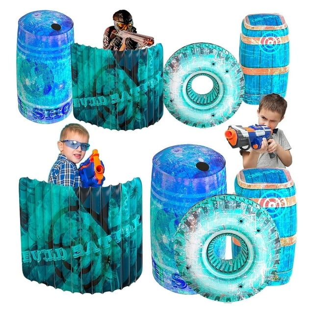 Inflatable Obstacles, Inflatable Battle Bunkers, 8 Pieces Inflatable ...