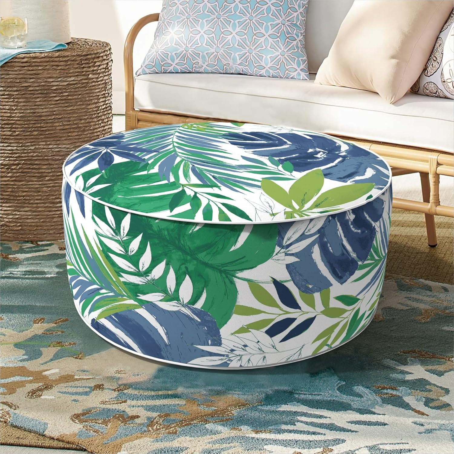 Inflatable Ottoman Stool D21 xH9 for Outdoor/Indoor Use, Water ...