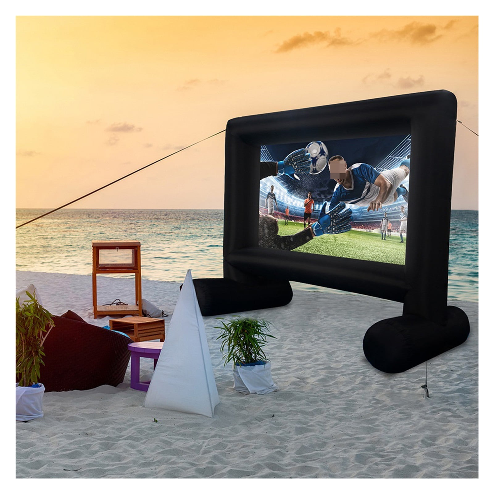 Inflatable Outdoor Projector Movie Film Screen Mega Projector Screen ...
