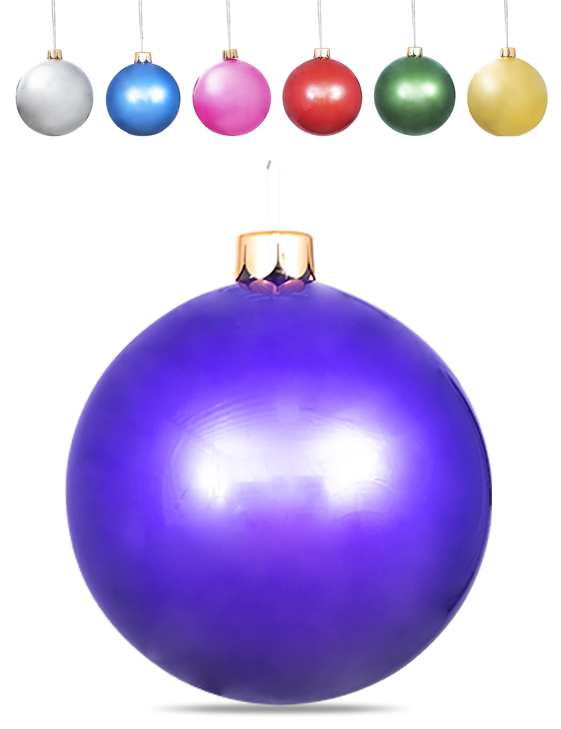 Inflatable Oversized Ornaments Jumbo Christmas Balls 15" 18" 25" or 30 ...