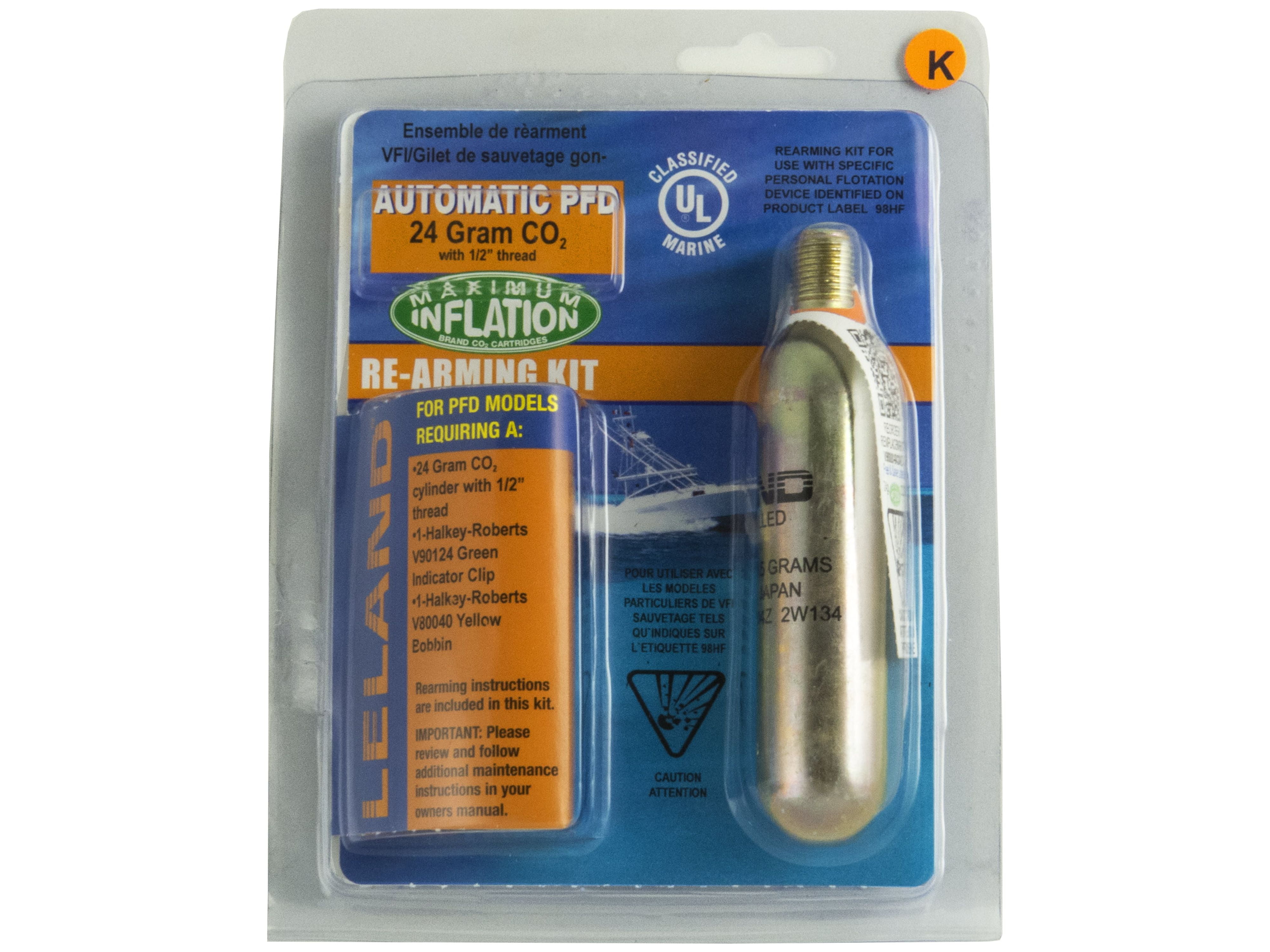 Inflatable PFD Re-Arm Kit; 24 Gram Auto/Manual - Walmart.com