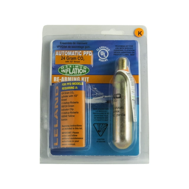 Inflatable PFD Re-Arm Kit; 24 Gram Auto/Manual - Walmart.com
