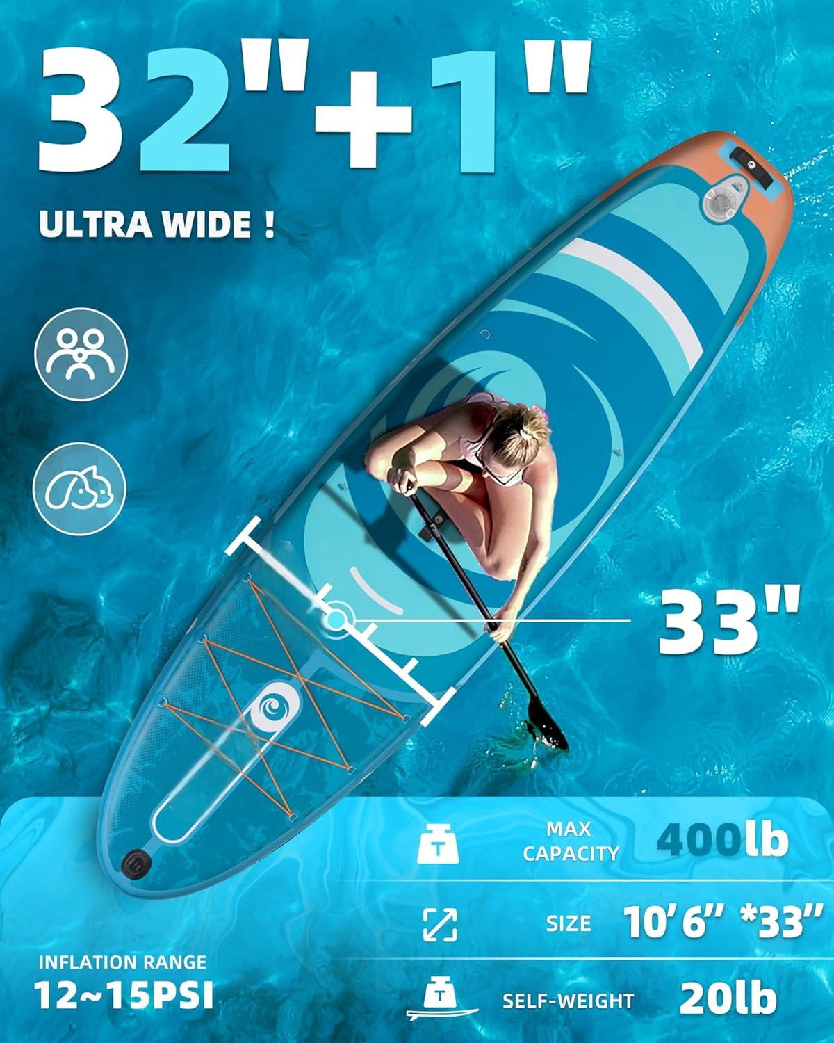 Inflatable Paddle Boards, Stand Up Paddle Board for Adults Youth of All ...