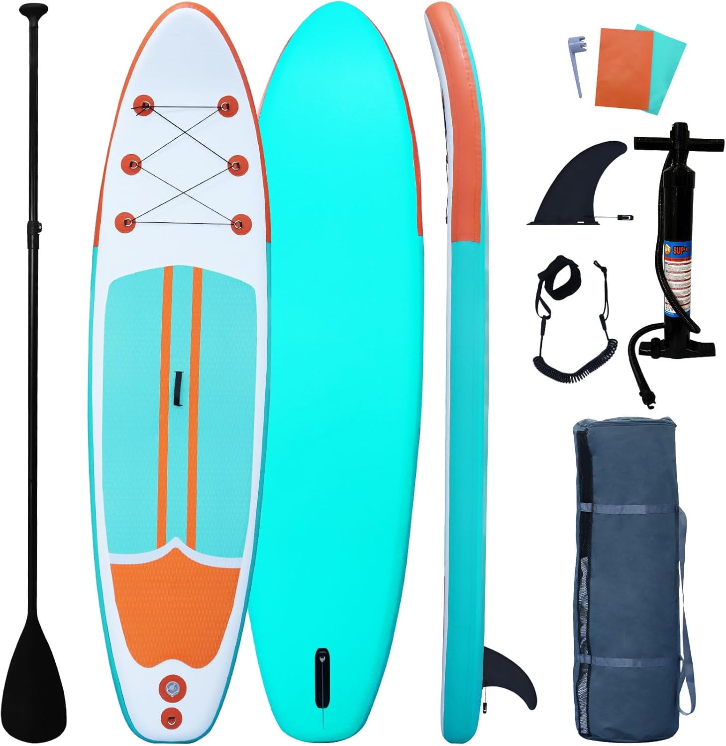 Inflatable Paddle Boards Stand Up Paddleboard Wide Stable with Premium ...