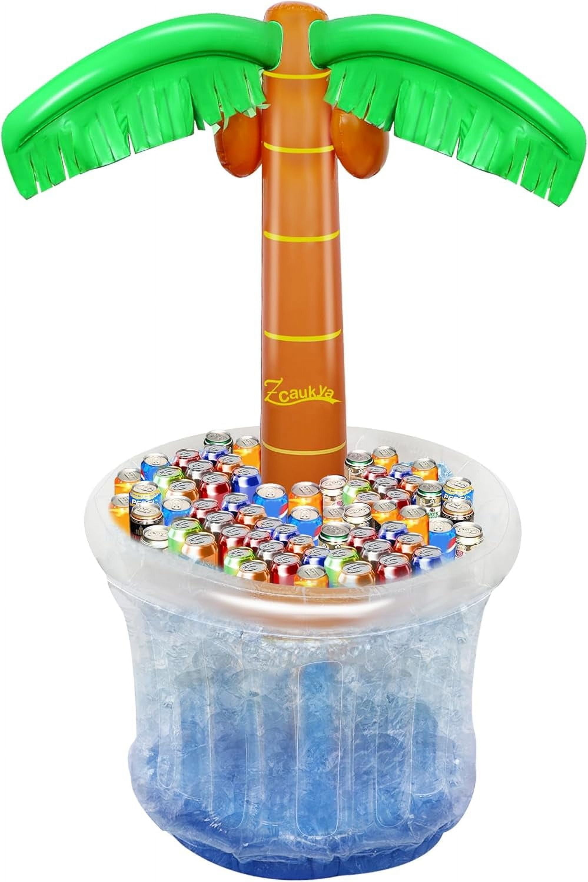 Inflatable Palm Tree Cooler, 60" Blow Up Palm Tree Cooler for Tropical ...