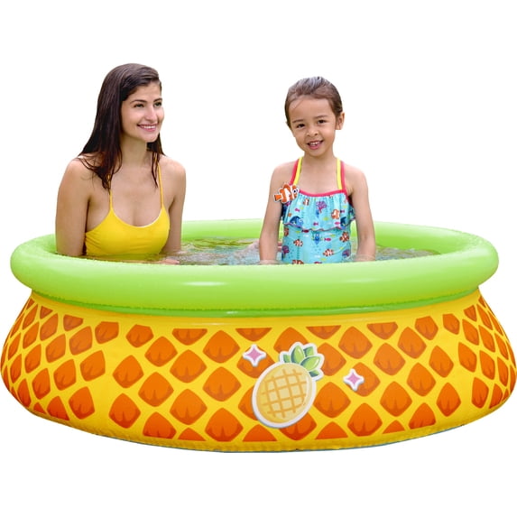 Pool Central Inflatable Pineapple Kiddie Swimming Pool - 5' - Walmart.com