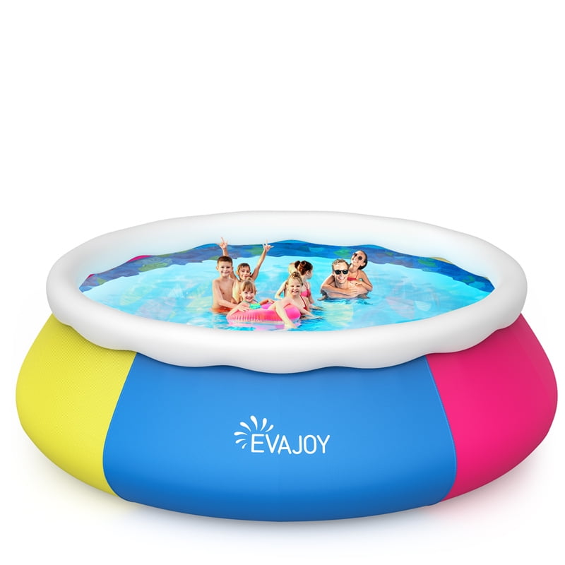 Inflatable Pool, 15FT Baby Inflatable Swimming Family Pool with Seats ...