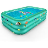 Round Inflatable Pool with Air Pump “88 x 85 x 21” Above Ground Pool ...
