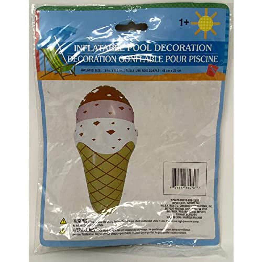 Inflatable Pool Decoration ~ Great for Parties ~ Fun Pool Toy ~ Ice ...