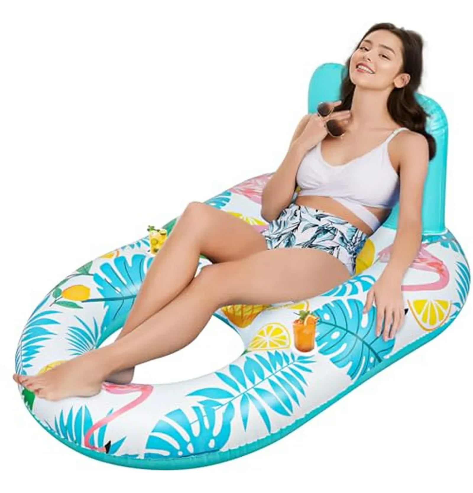Inflatable Pool Float Adult - Pool Floaties Lounger Floats Raft Floating Chair Water Floaties ...