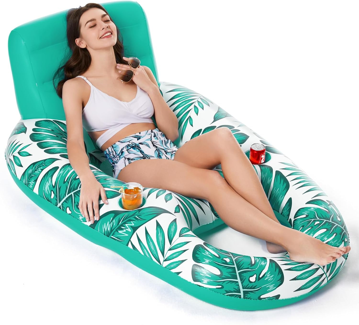 Inflatable Pool Float Adult - Pool Floaties Lounger Floats Raft Floating Chair Water Floaties ...