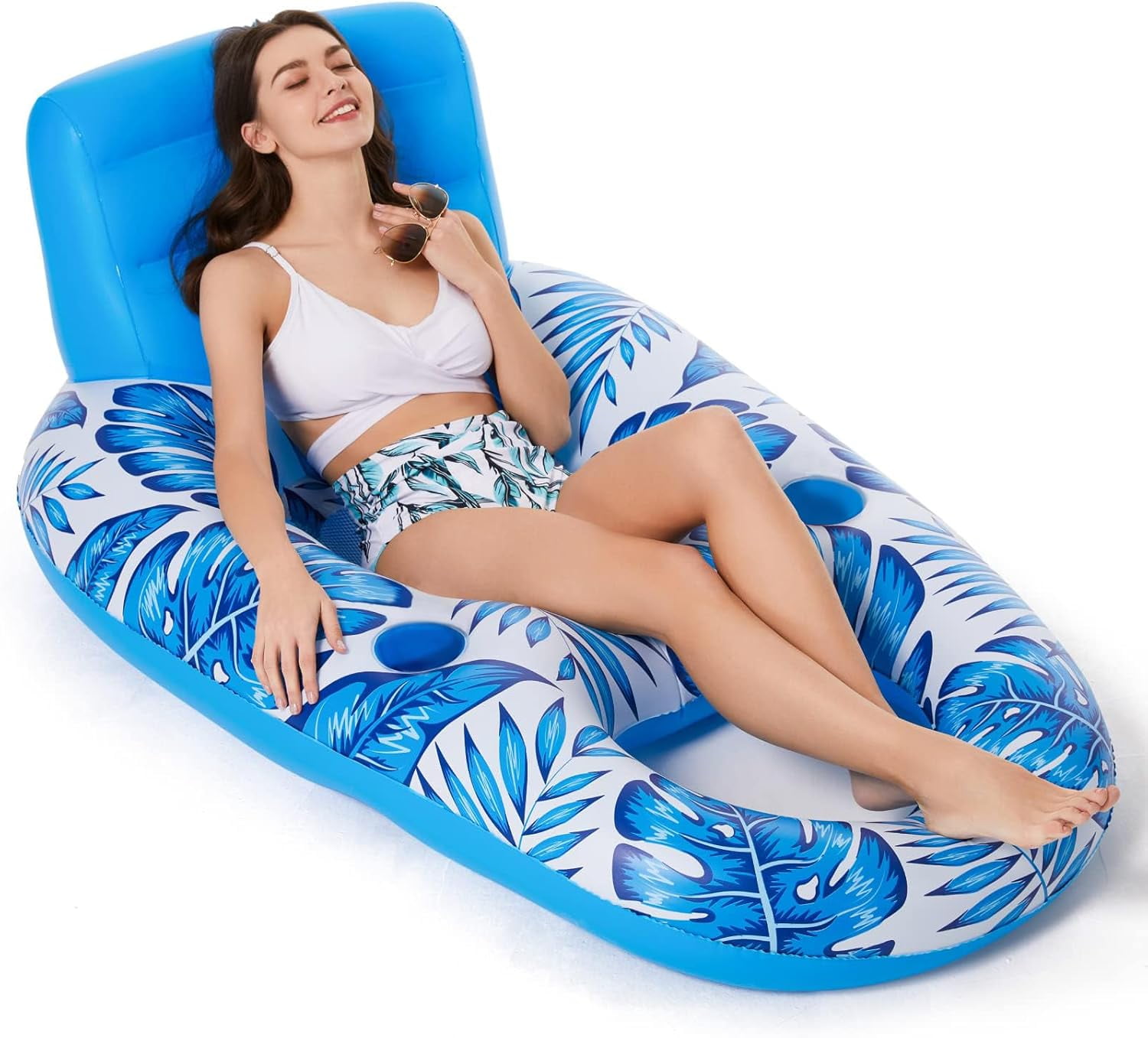 Inflatable Pool Float Adult - Pool Floaties Lounger Floats Raft Floating Chair Water Floaties ...
