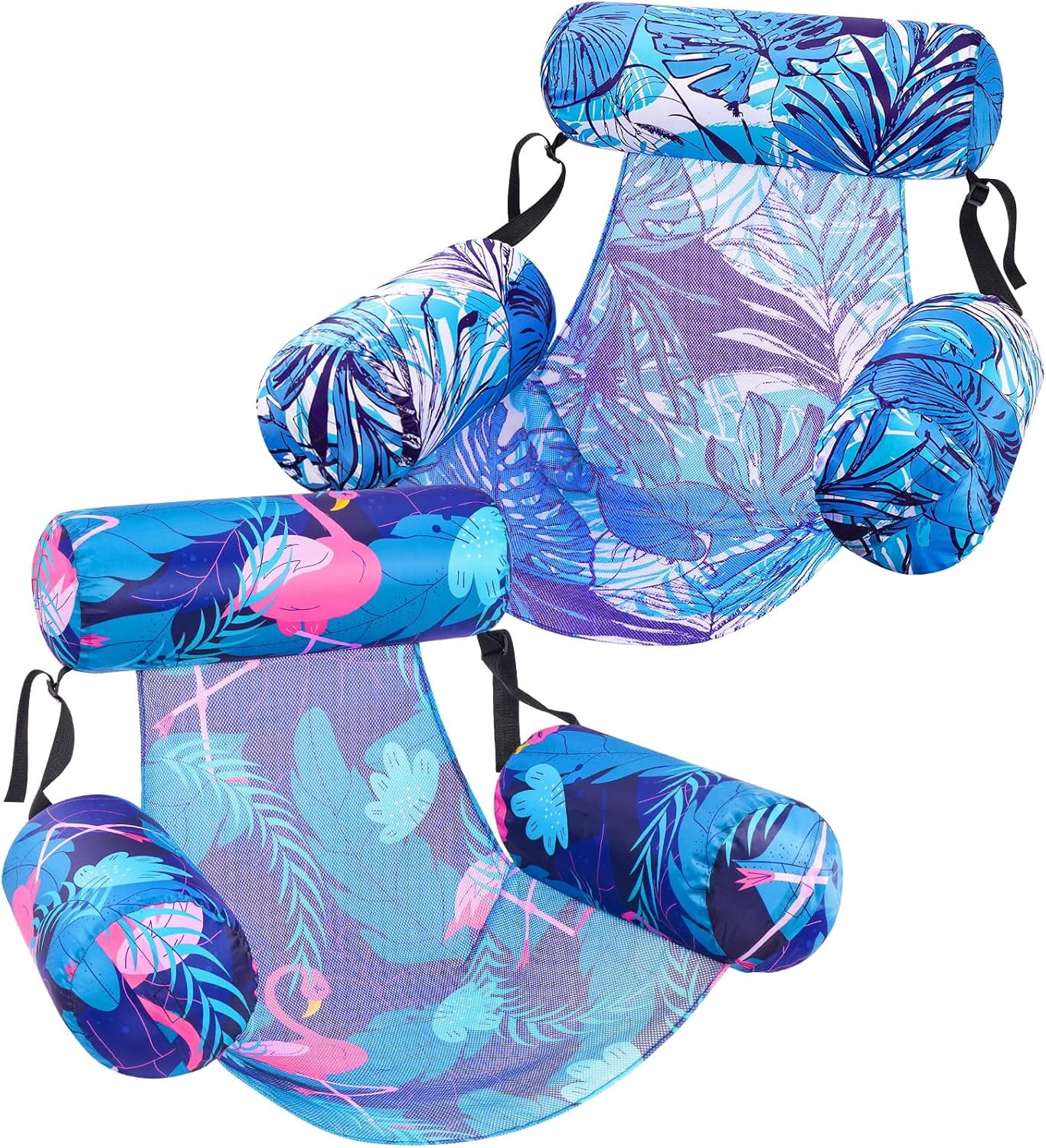 Inflatable Pool Float Chair - 2 Pack Pool Floats Adult Heavy Duty ...