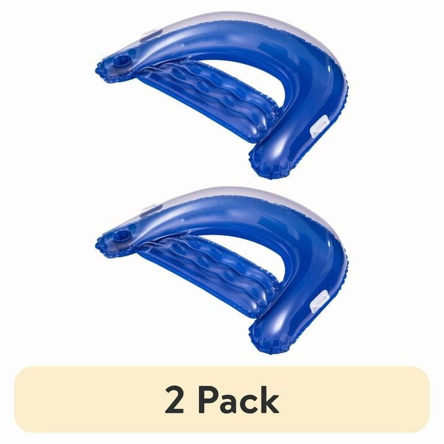 Inflatable Pool Float Chair Lounge (2 Pack) - Blue - Adult Pool Floats ...
