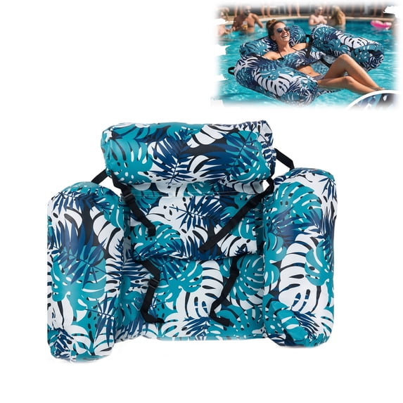 Inflatable Pool Float Chair, Pool Floats Adult Heavy Duty, Pool Chairs ...