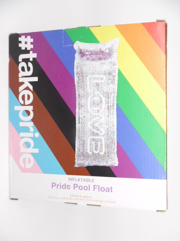 Inflatable Pride Pool Float 67" L X 25" W X 9" H, 1 Count - Walmart.com