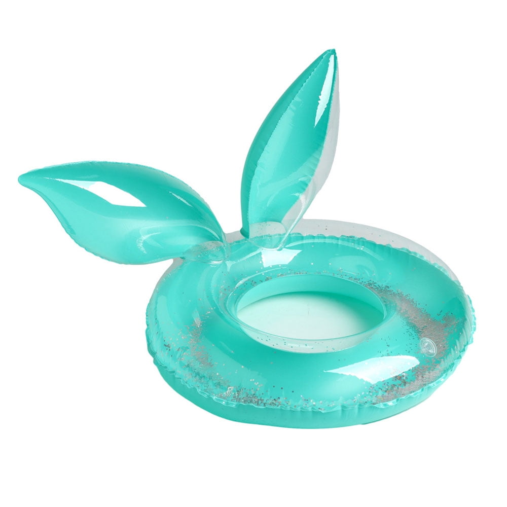 Inflatable Pool Float Ring and Lounger Filled with Sparkle Confetti ...