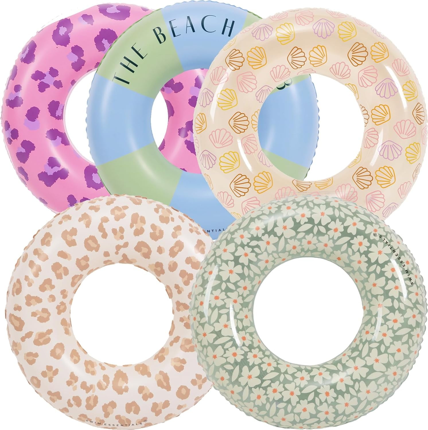 Inflatable Pool Float Tube -2 pcs 32inch Premium Swim Ring Heavy Duty ...