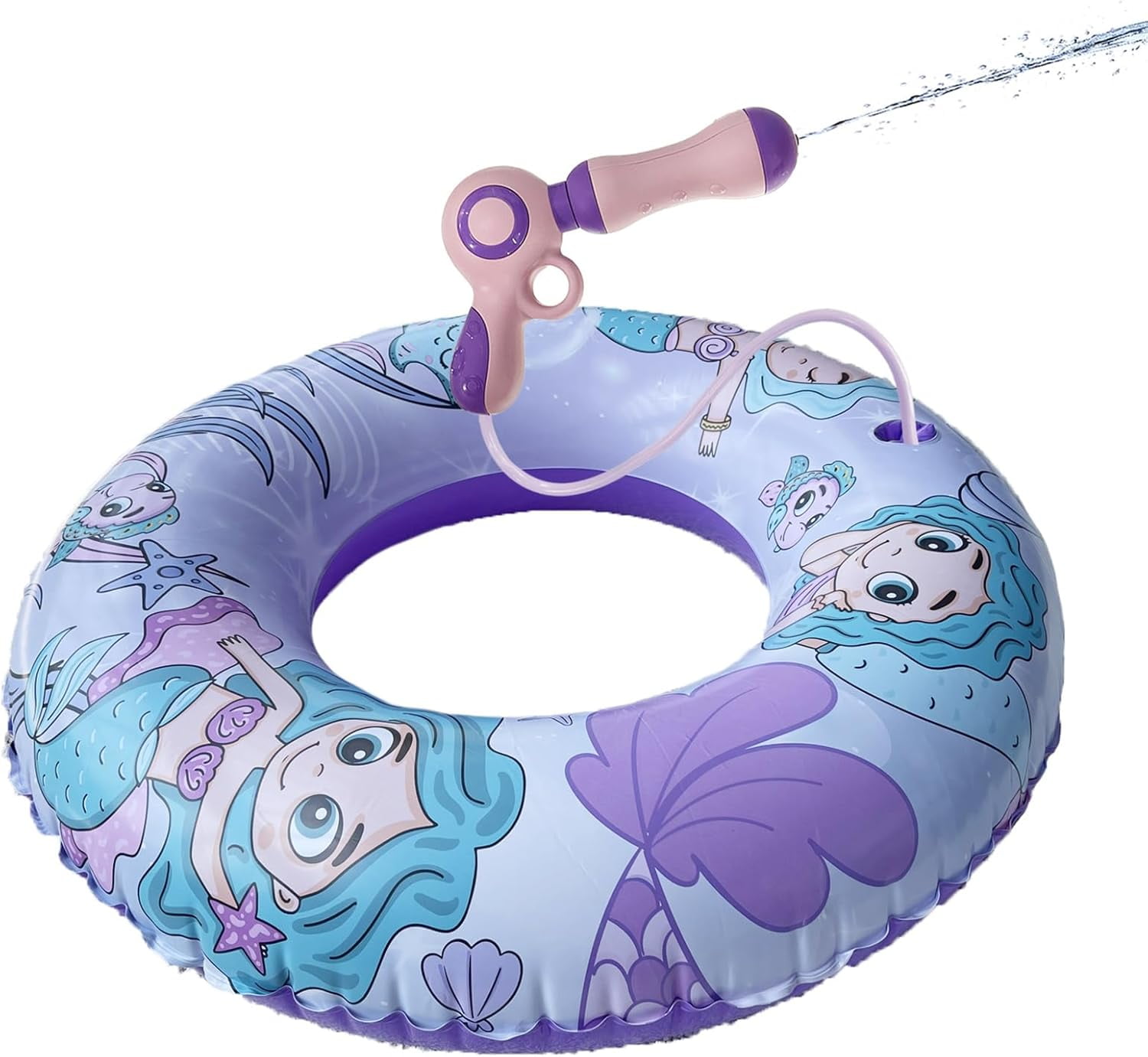 Inflatable Pool Float with Water Gun, Floaties for Adults Teens and ...