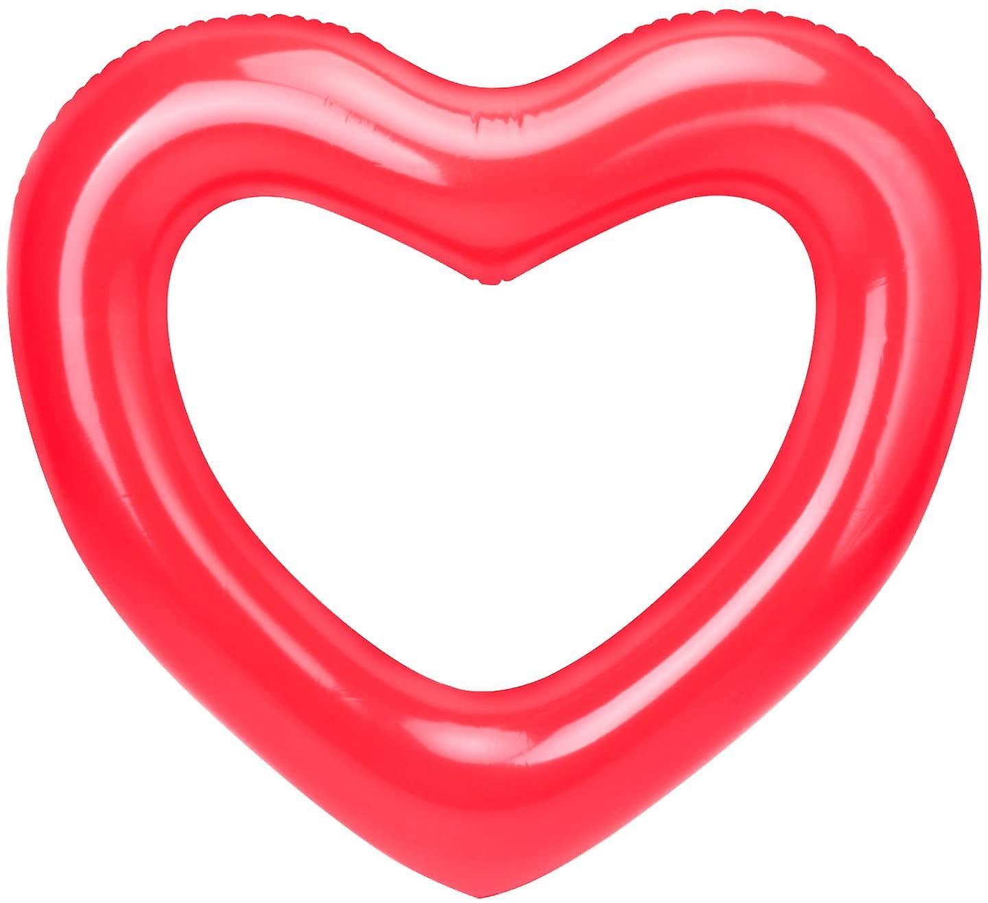 Inflatable Pool Float For Kids Adults, Clearance Heart Shaped Swim Ring ...