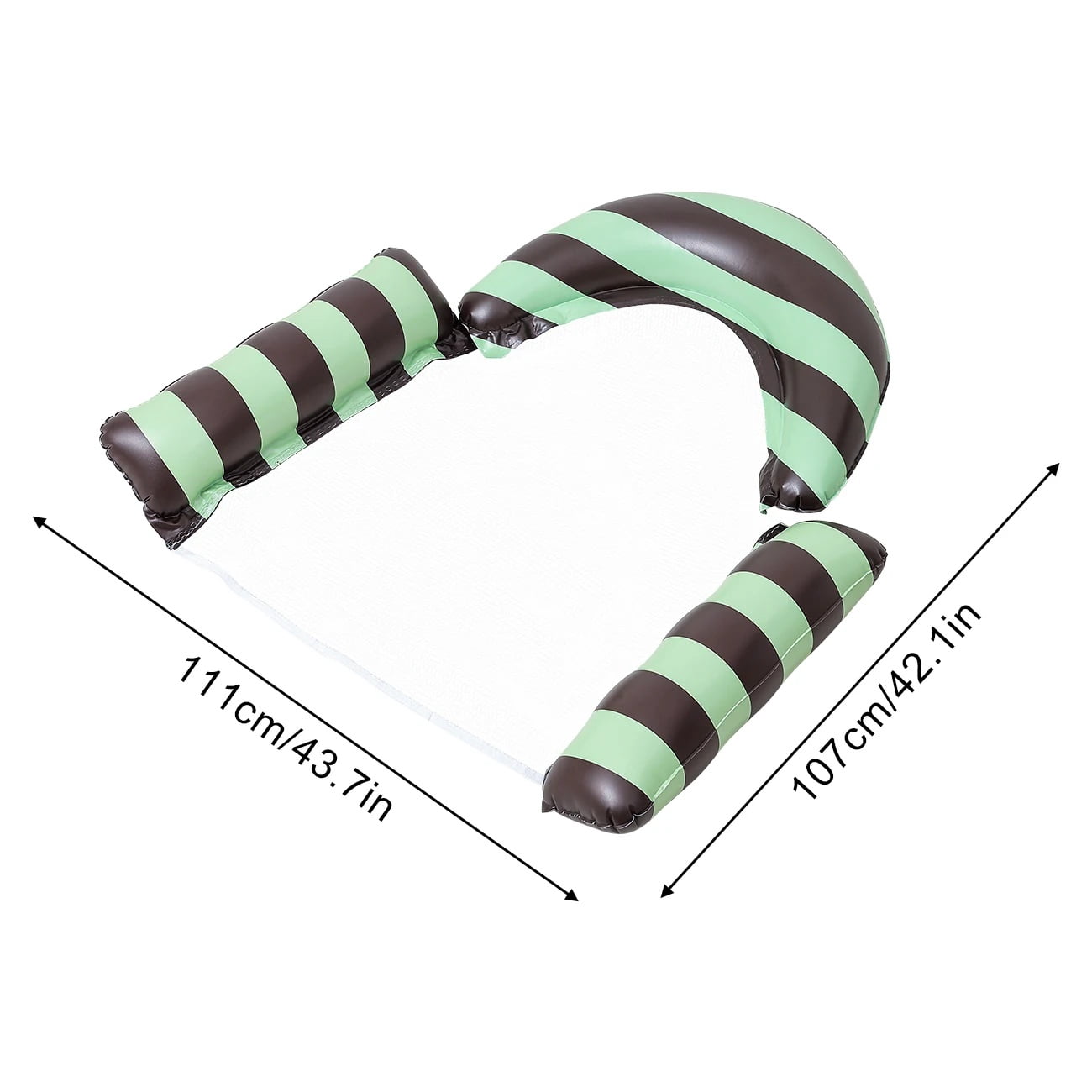 Inflatable Pool Floats 4-in-1 Pool Hammock with Bottom Mesh 3 Tubes ...
