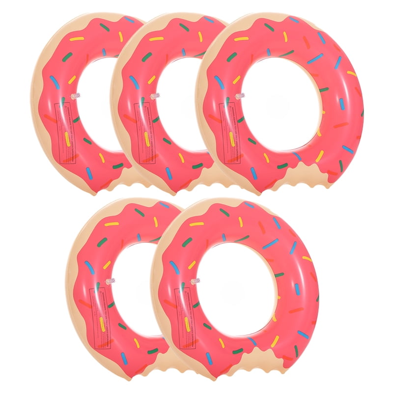 Inflatable Pool Floats - 5 Pack Floaties Pool Tubes Swim Rings ...