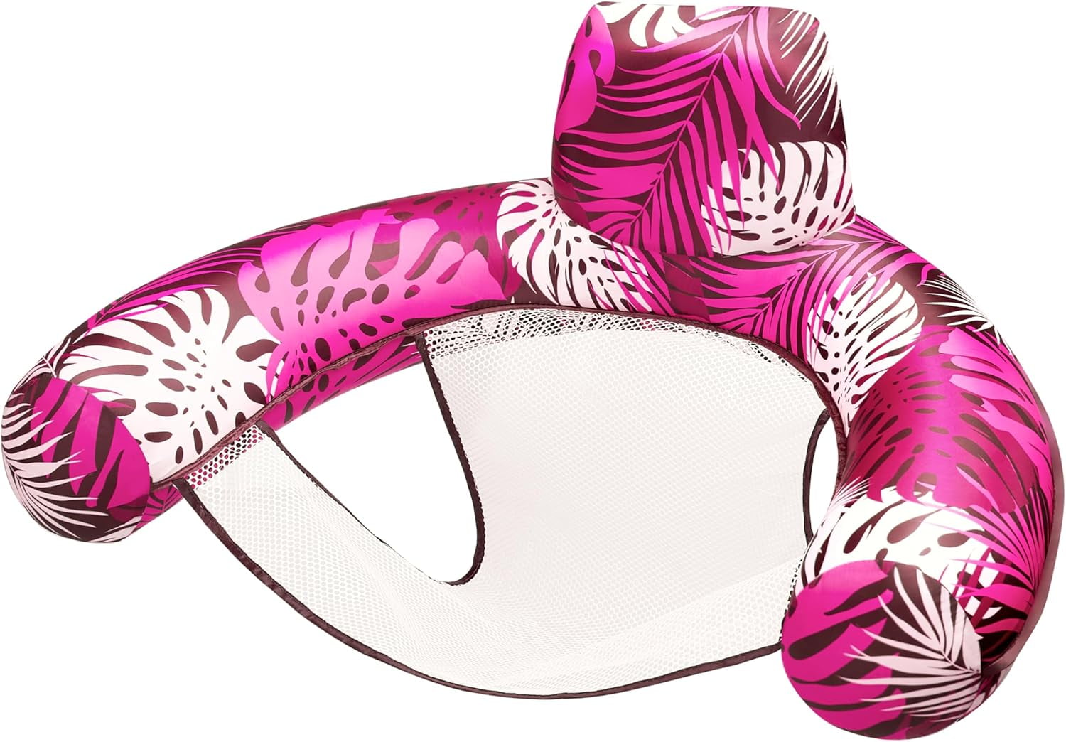 Inflatable Pool Floats Adult,Lounge Chair Adult with Plant Pattern ...