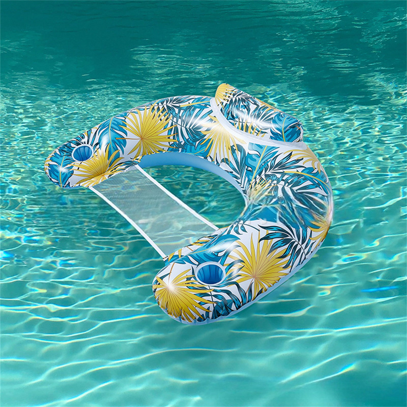 Inflatable Pool Floats Adult Pool Chairs With Cup Holders Blow Up ...