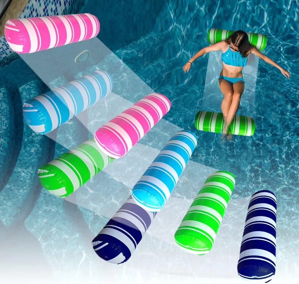 Inflatable Pool Floats Adult Size Water Hammock,Pool Rafts Lounge Chairs Floating,4-in-1 Multi ...