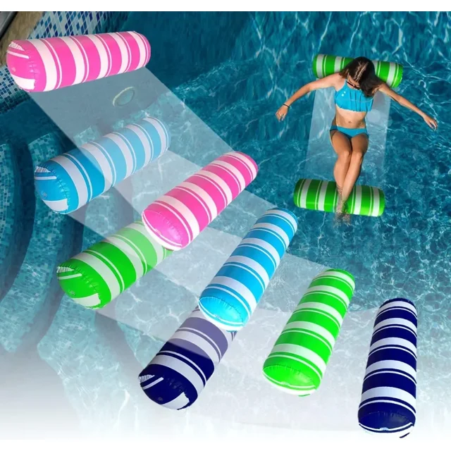 Inflatable Pool Floats Adult Size Water Hammock,Pool Rafts Lounge Chairs Floating,4-in-1 Multi ...