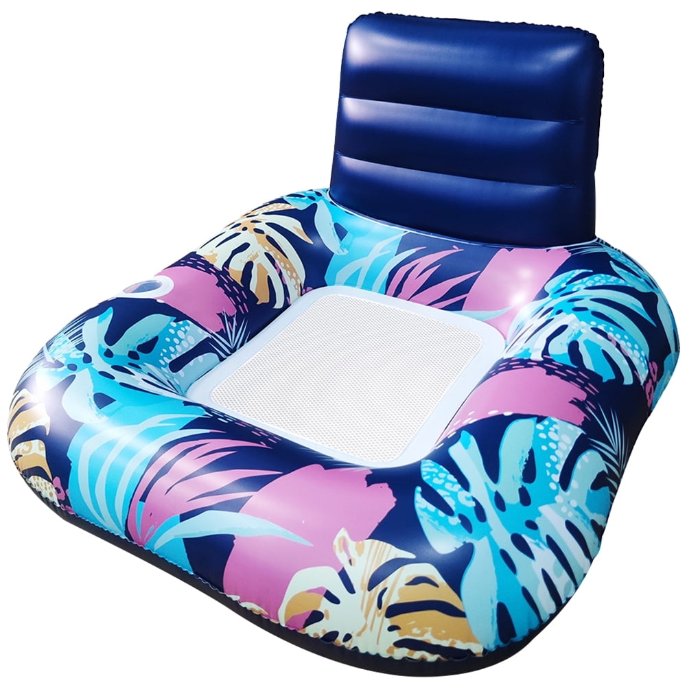 Inflatable Pool Floats Chair with Color Changing Light, Water Floats ...