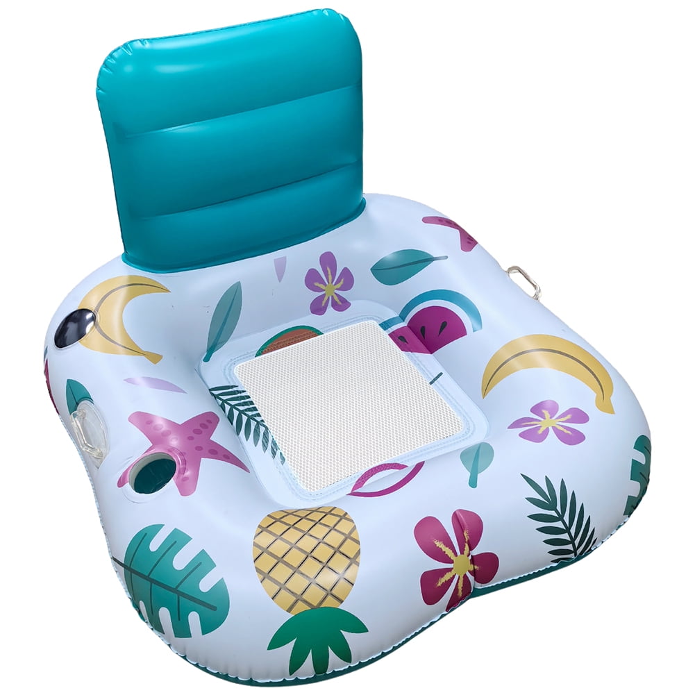 Inflatable Pool Floats Chair with Color Changing Light, Water Floats ...