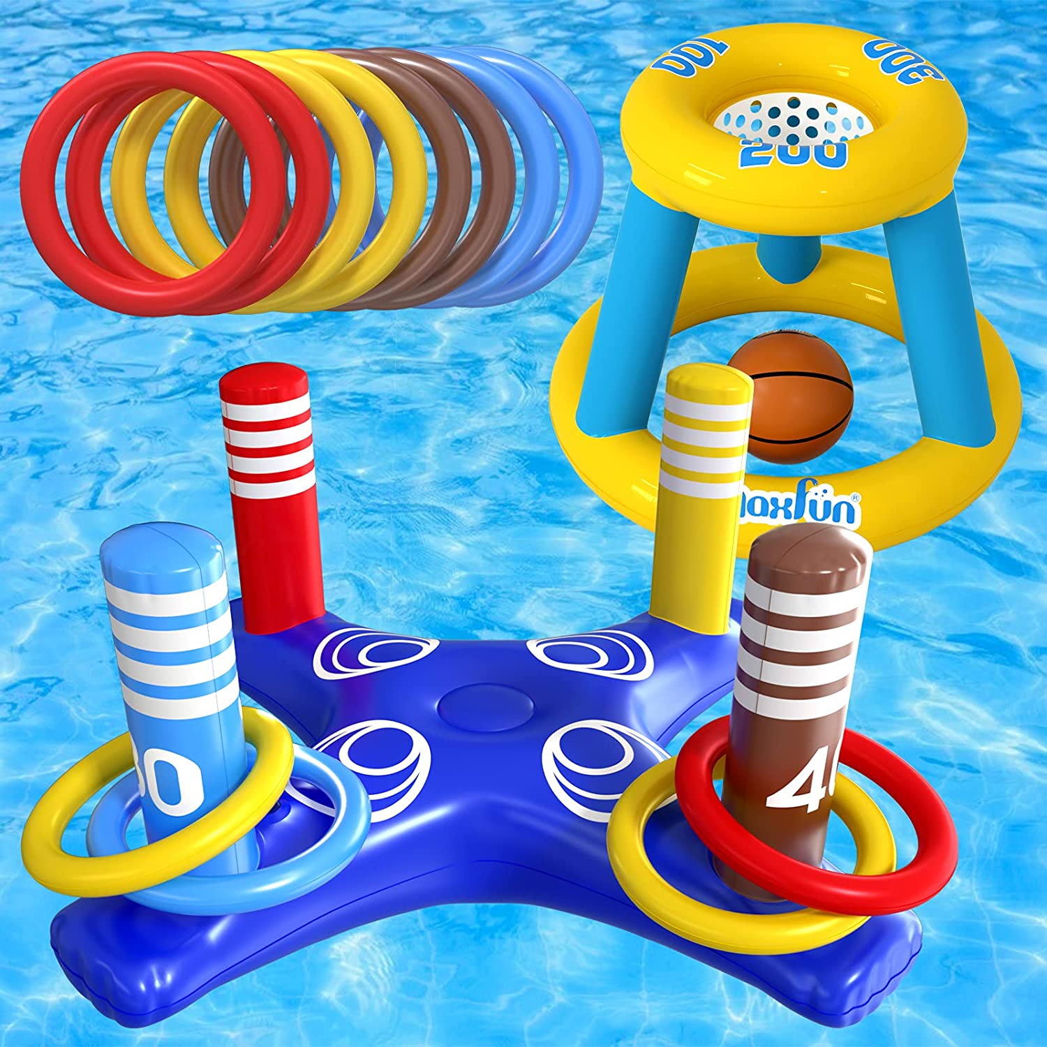 MaxFunPoolFloatsToysGamesSet ...
