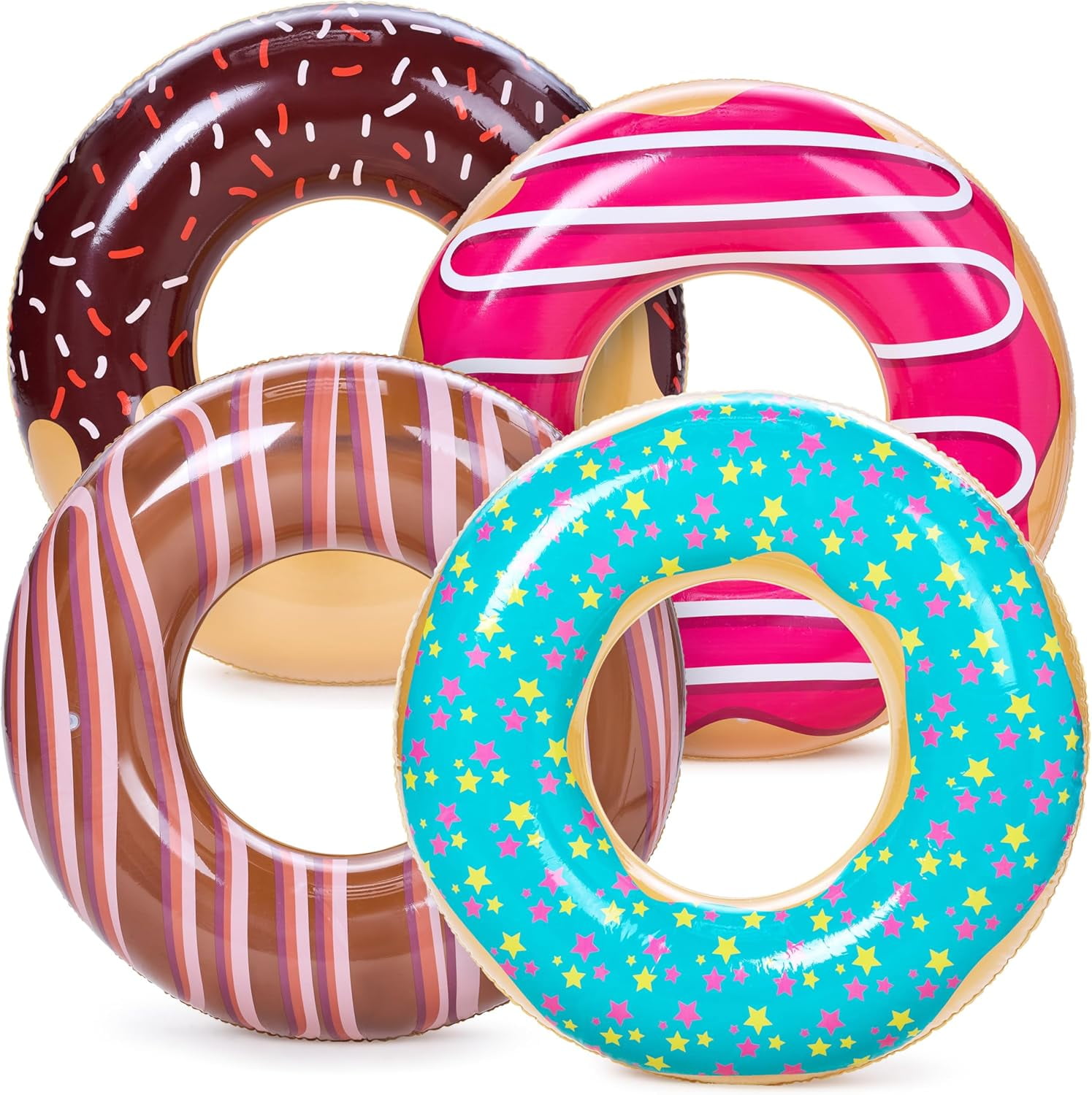 Inflatable Pool Floats, Pool Tube Rings, Swim Tubes, Floaties Toys, Beach Swimming Party Toys ...