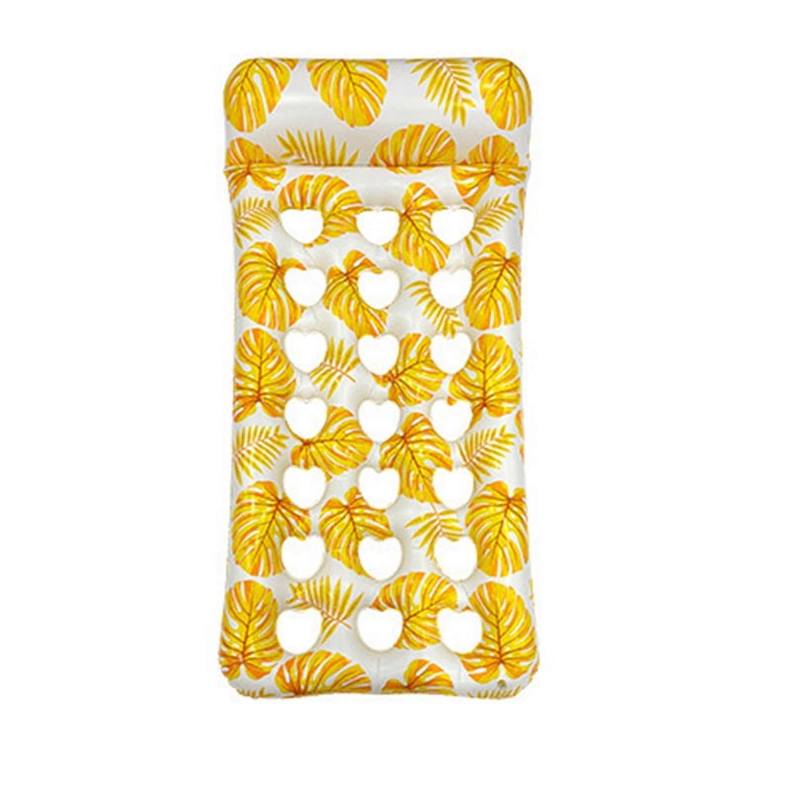 Inflatable Pool Floats Raft with Headrest for Adults Cooling Pool ...