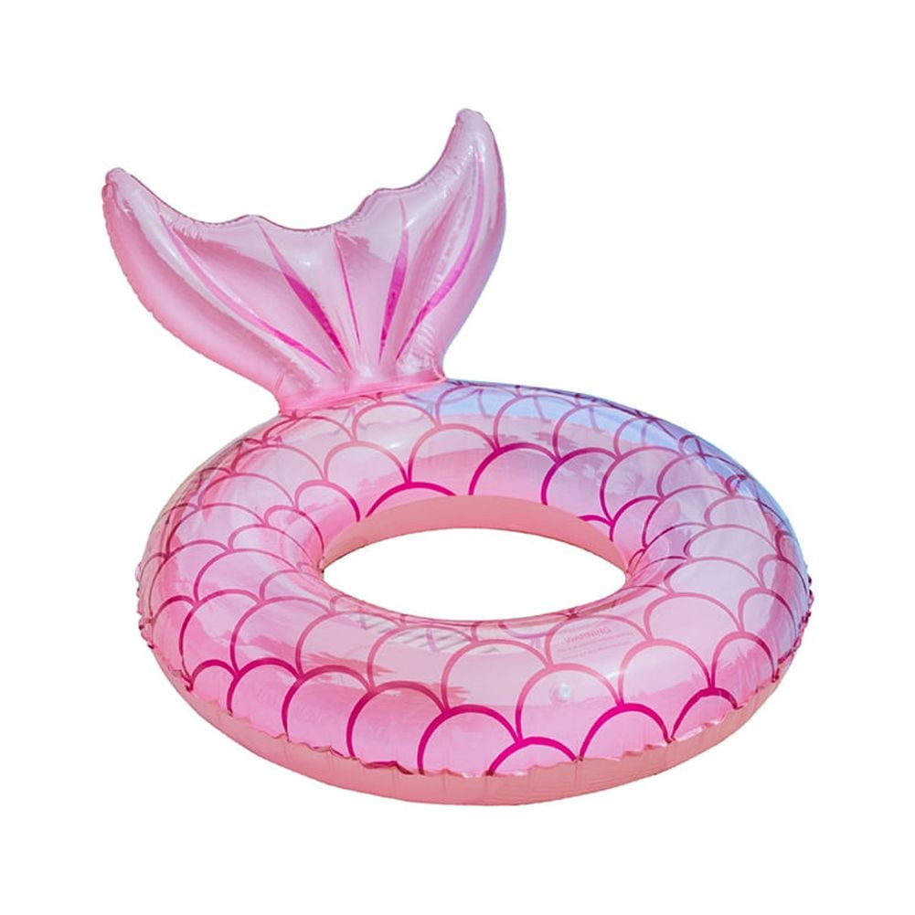Inflatable Pool Floats for Kids & Adults, Mermaid Swim Ring Swimming ...