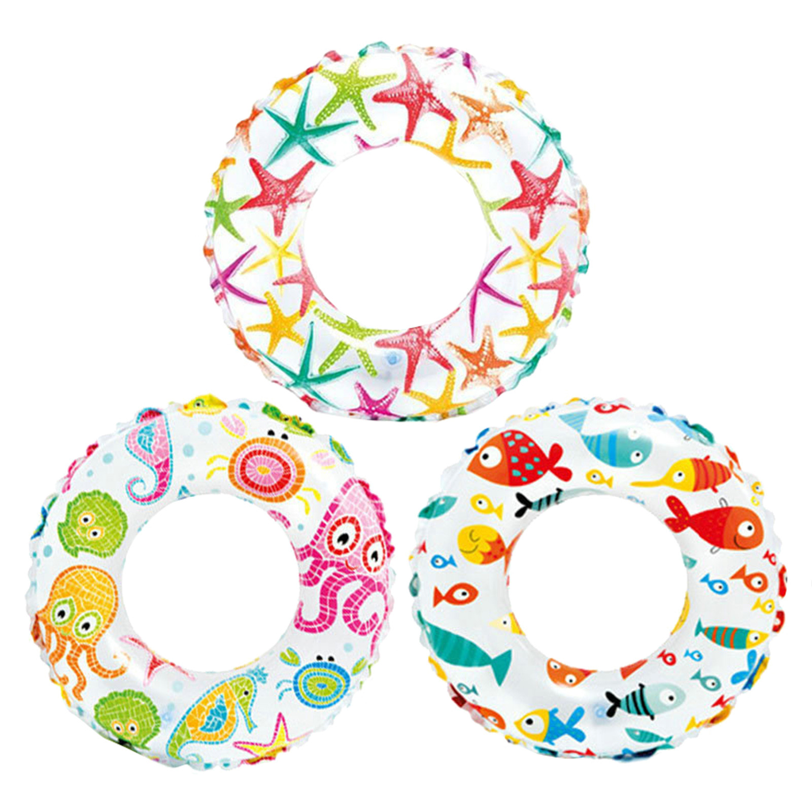 Inflatable Pool Floats for Kids Adults, Swim Tube Pool Rings Swimming ...