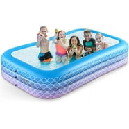 Round Inflatable Pool with Air Pump “88 x 85 x 21” Above Ground Pool ...