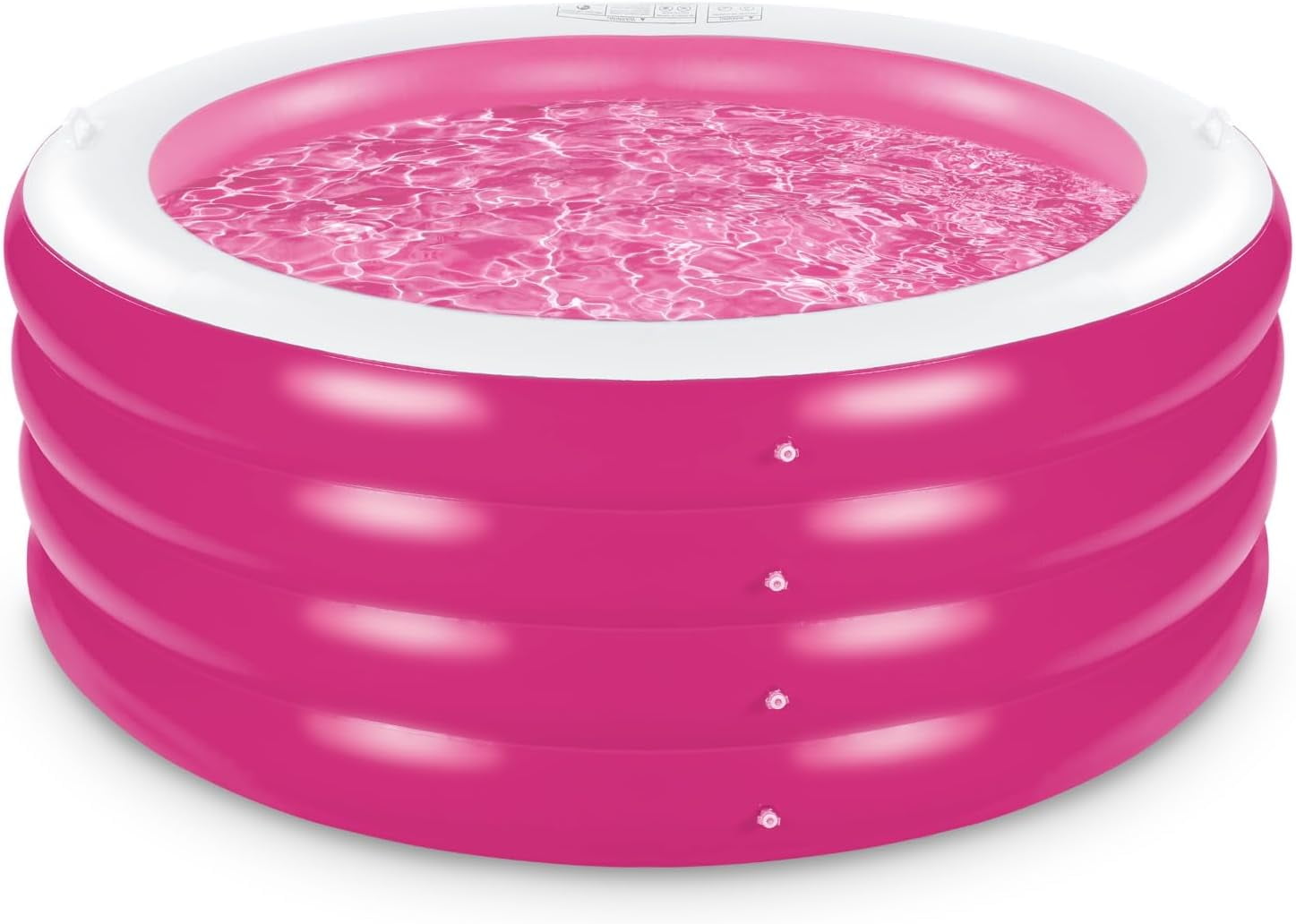 Inflatable Pool, Large Deep Round 70"x30" Family Inflatable Swimming ...