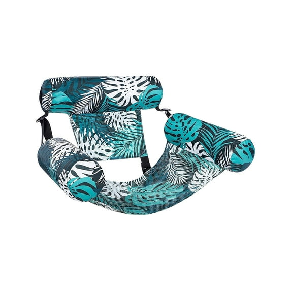 Inflatable Pool Lounge Chair - Floating Water Seat for Adults, Blow-Up ...