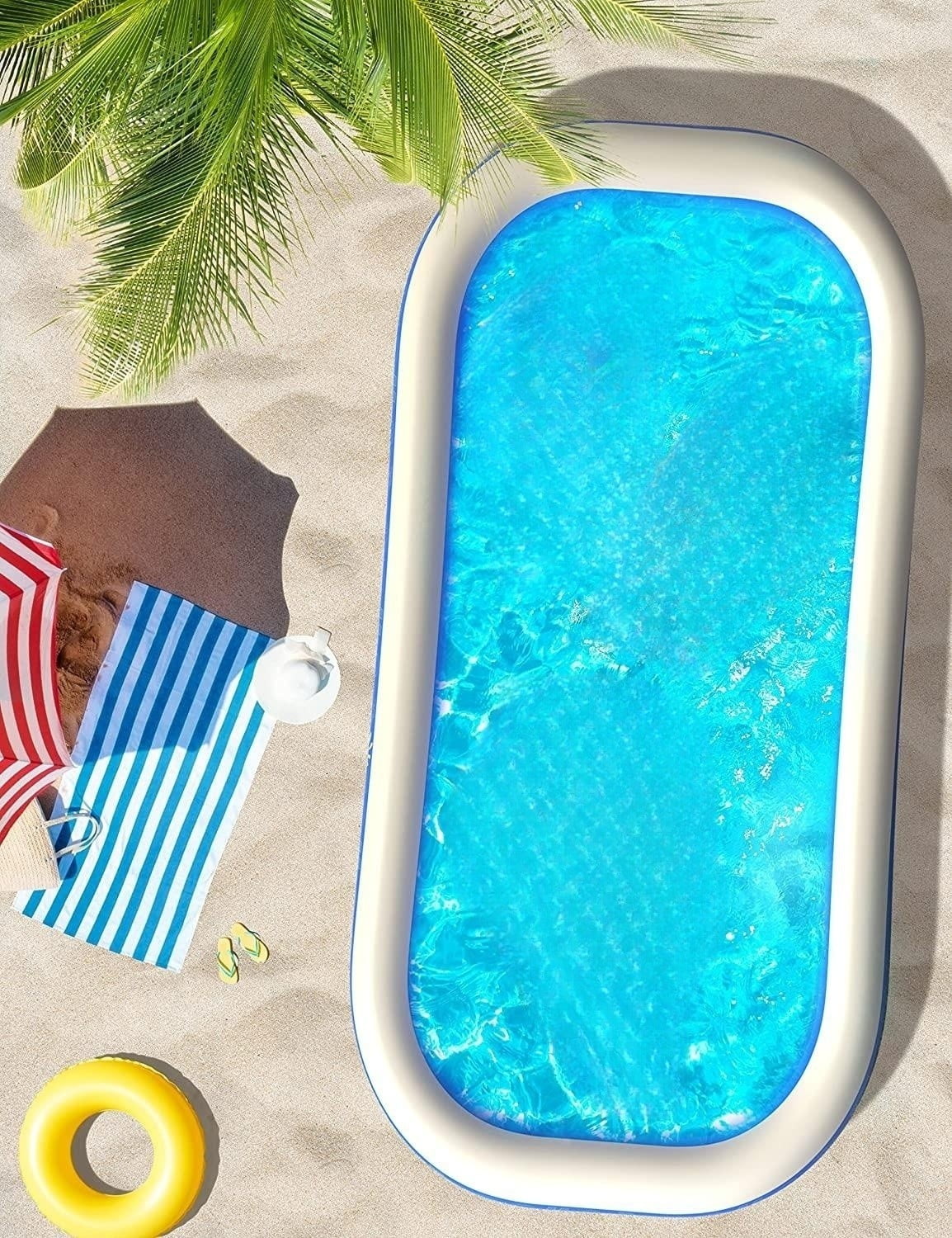 Inflatable Pool, Inflatable Pool for Kids and Adults, 120" X 72" X 22 ...