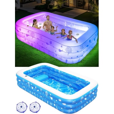 "Intex Inflatable Swim Center Family Lounge Pool, Kids Big Blow Up, 90 ...