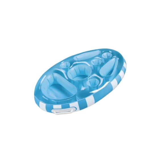 Inflatable Pool Snack Bar Floating Serving Tray With Cup Holders For ...