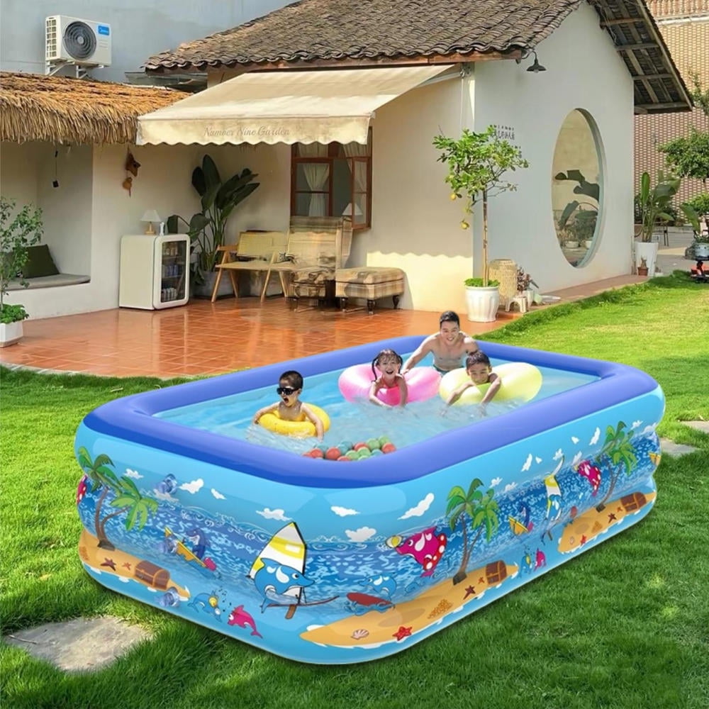 Inflatable Pool Thickened Rectangle Pool Swimming Diving Accessories ...