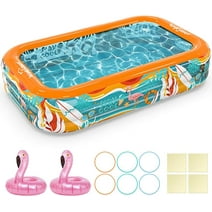 Summer Waves Rectangular Inflatable Truck Bed Pool, Gray, Adults ...